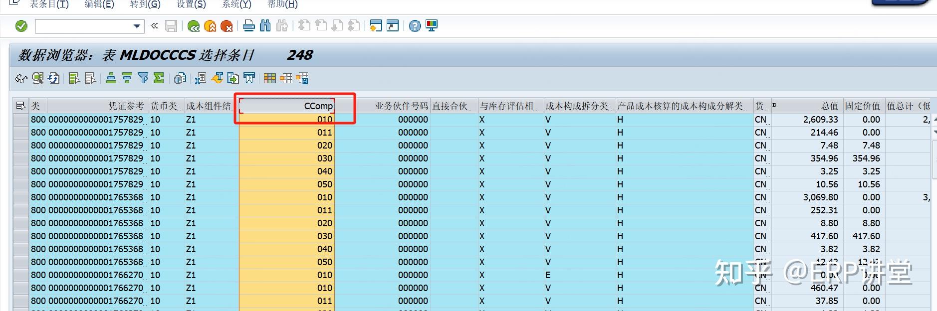 SAP事务代码CKM3取值分析 - 知乎