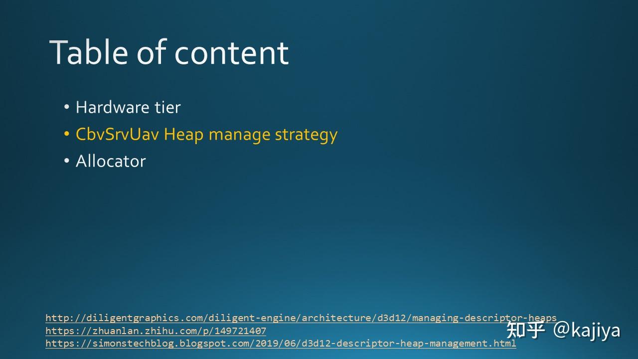 D3D12 descriptor heap管理策略(附部分代码) - 知乎