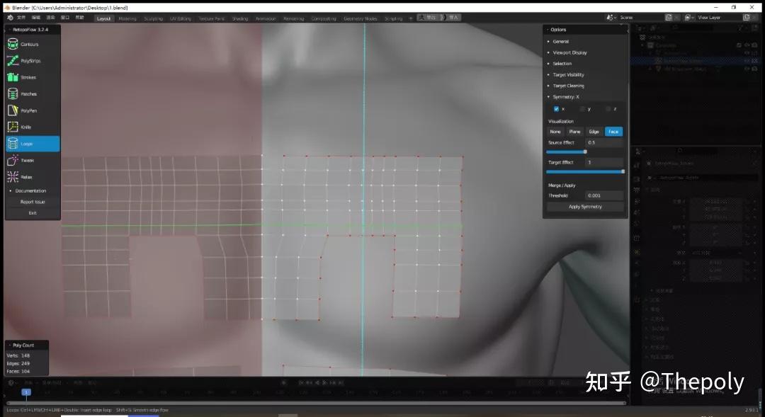 插件 | 堪比Topogun的神级拓扑插件RetopoFlow - 知乎