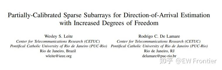 【DOA估计】不同阵列结构下的DOA估计算法【附MATLAB代码】 - 知乎
