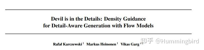 论文讲解（49）：Devil is in the Details: Density Guidance for Detail-Aware ...