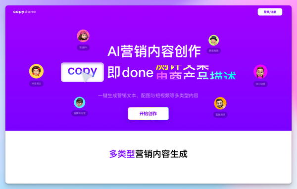 快文 CopyDone：强大专业的 AI 营销内容文案创作工具，支持内容一键生成、自动配图、图文转视频等一站式服务的专业写作 AI - 知乎
