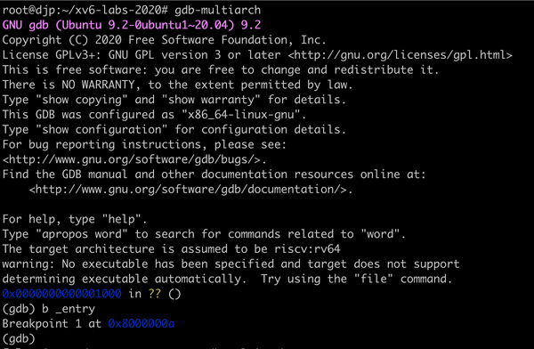在QEMU的XV6上使用GDB - 知乎