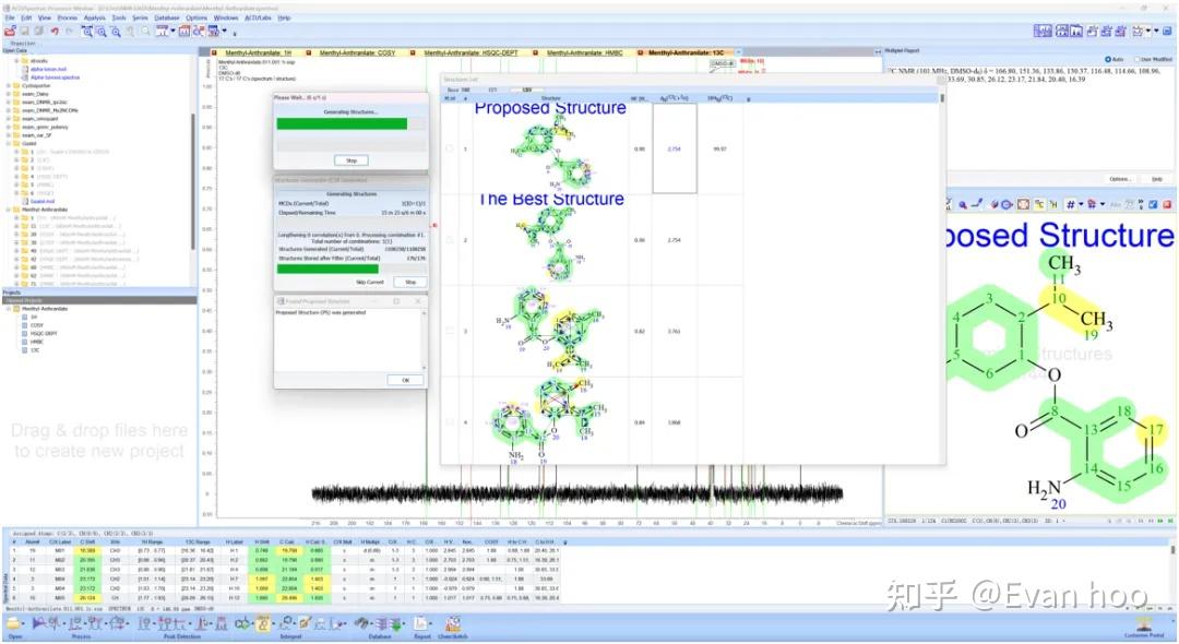 高级核磁数据分析工具ACD/NMR Workbook Suite 的使用体验 - 知乎