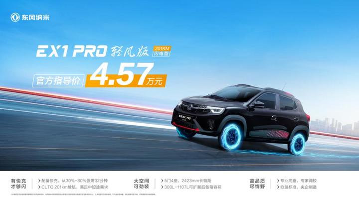 东风纳米EX1 PRO只要4.57万元！入手的好时机来了 - 知乎