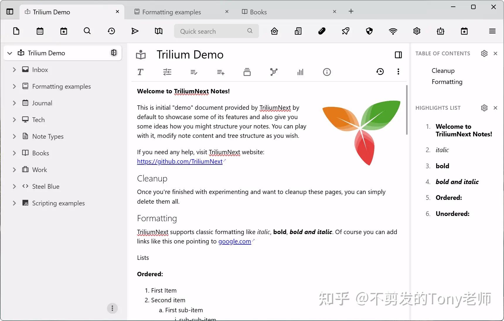 Trilium Notes：一款免费开源、跨平台的笔记软件 - 知乎