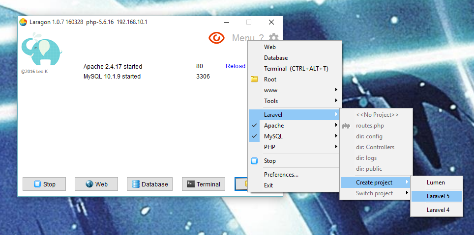 Laragon ：推荐的 Windows Laravel 集成环境 - 知乎
