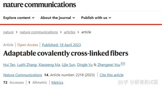 东华大学，最新《Nat.Commun.》! - 知乎