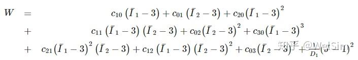 非线性有限元分析之超弹模型Mooney-Rivlin - 知乎