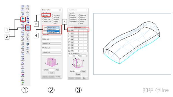 LS-DYNA网格划分（二）：LS-PrePost,Block Meshing案例，类机翼结构 - 知乎