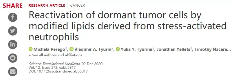 请学会释放压力！最新研究发现，压力太大会“唤醒”休眠的癌细胞 - 知乎