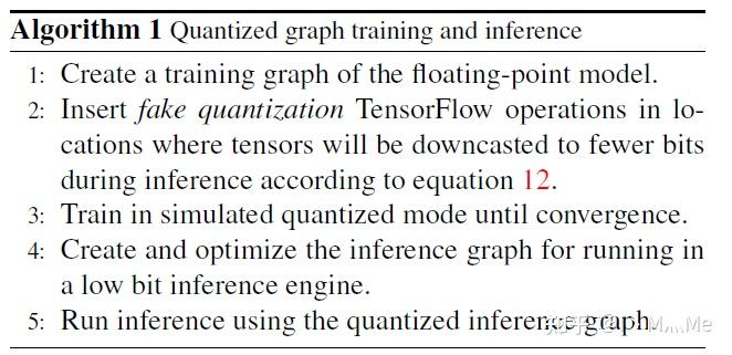 论文阅读-Quantization and Training of Neural Networks for Efficient Integer-Arithmetic-Only ...