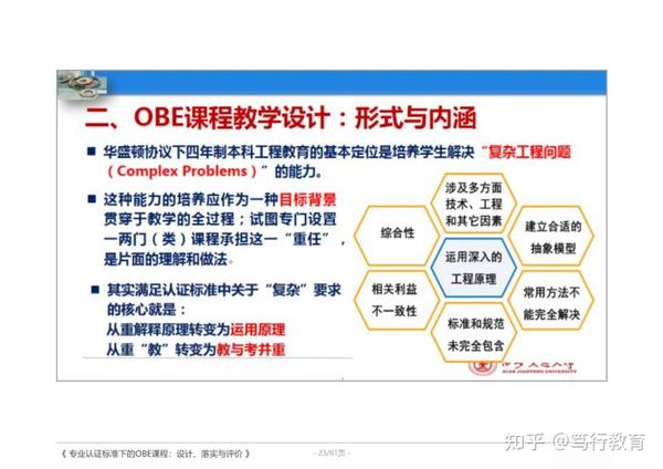 PPT分享丨专业认证标准下的OBE课程设计落实与评价 - 知乎