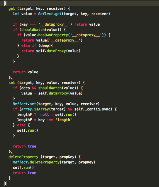 Proxy实现reactive data - 知乎