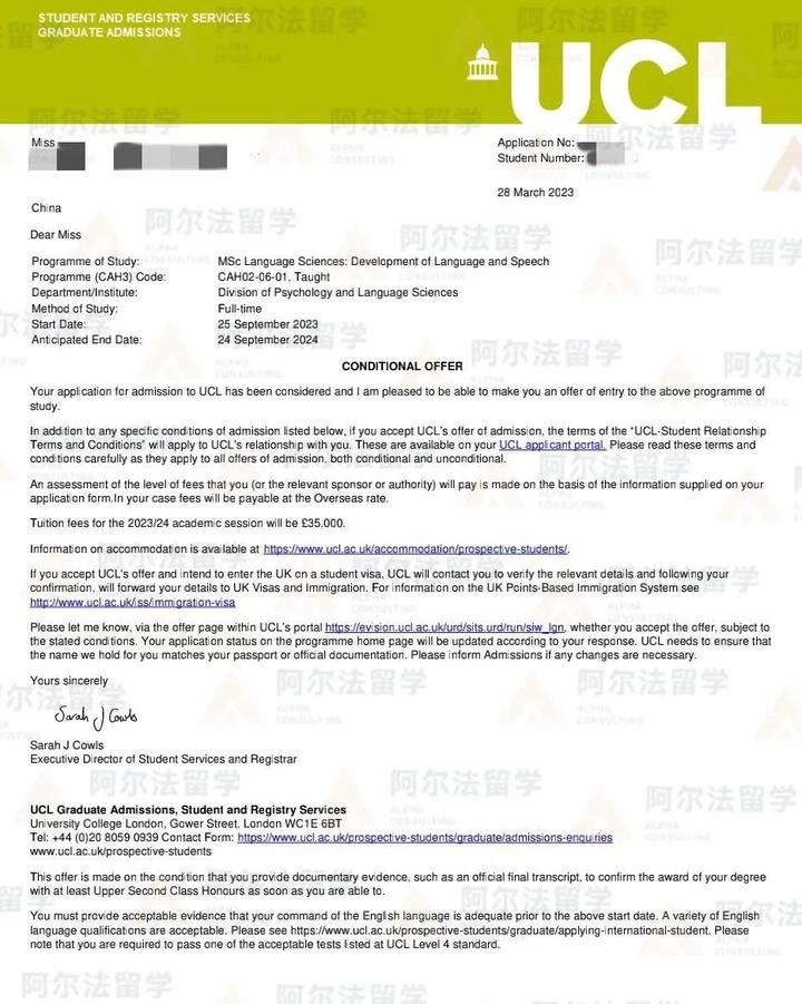 UCL MSc LS！恭喜西交利物浦大学学员斩获伦敦大学学院语言科学硕士offer！ - 知乎