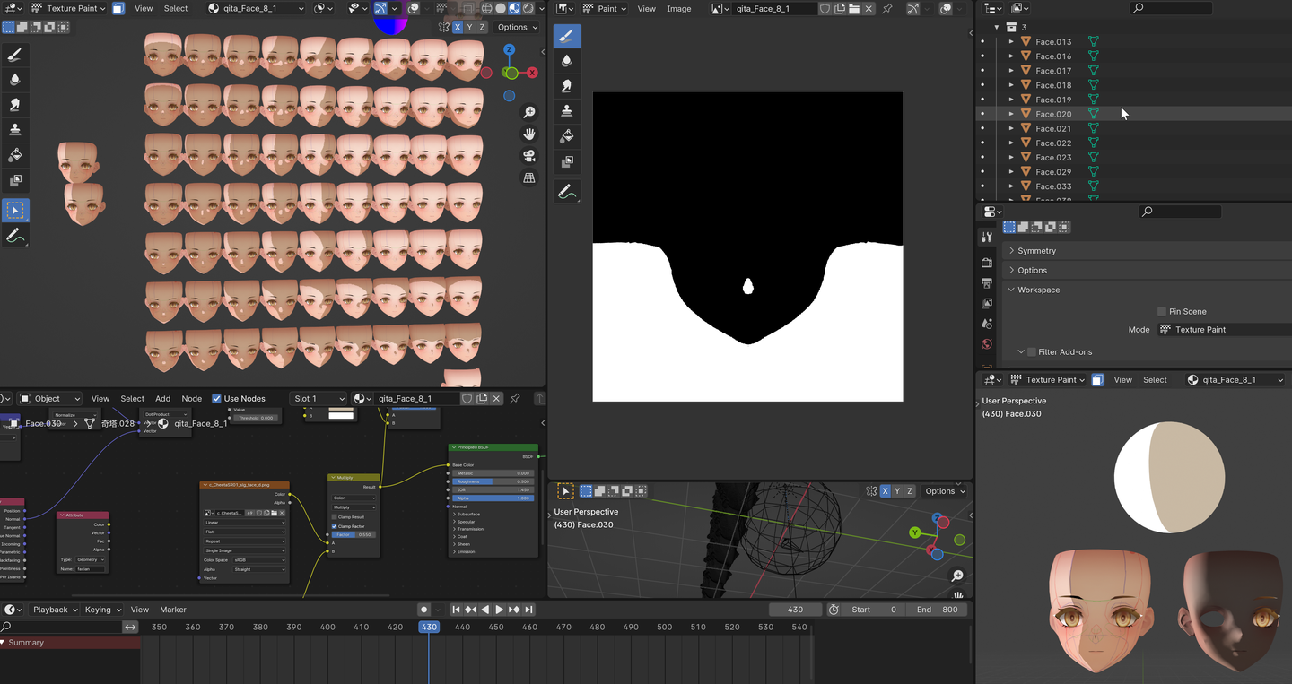 卡通渲染——360度脸部SDF光照方案 - 知乎