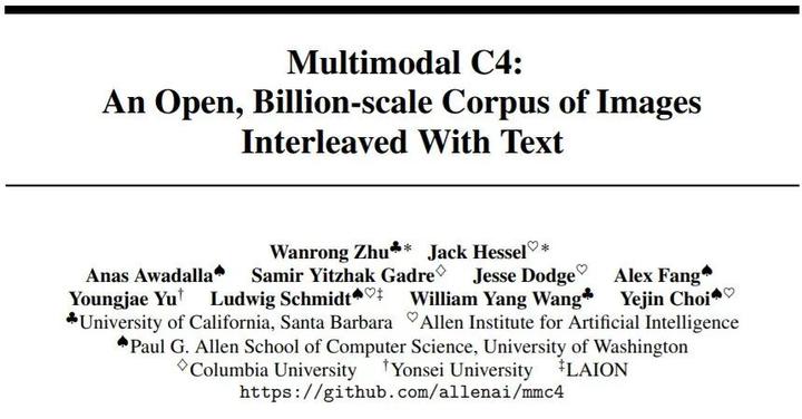 超大文本图片交织数据集开源 —— Multimodal C4 - 知乎