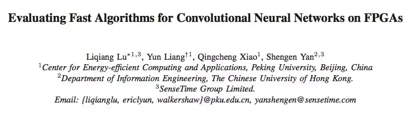 商汤联合提出基于FPGA的快速Winograd算法：实现FPGA之上最优的CNN表现与能耗 - 知乎
