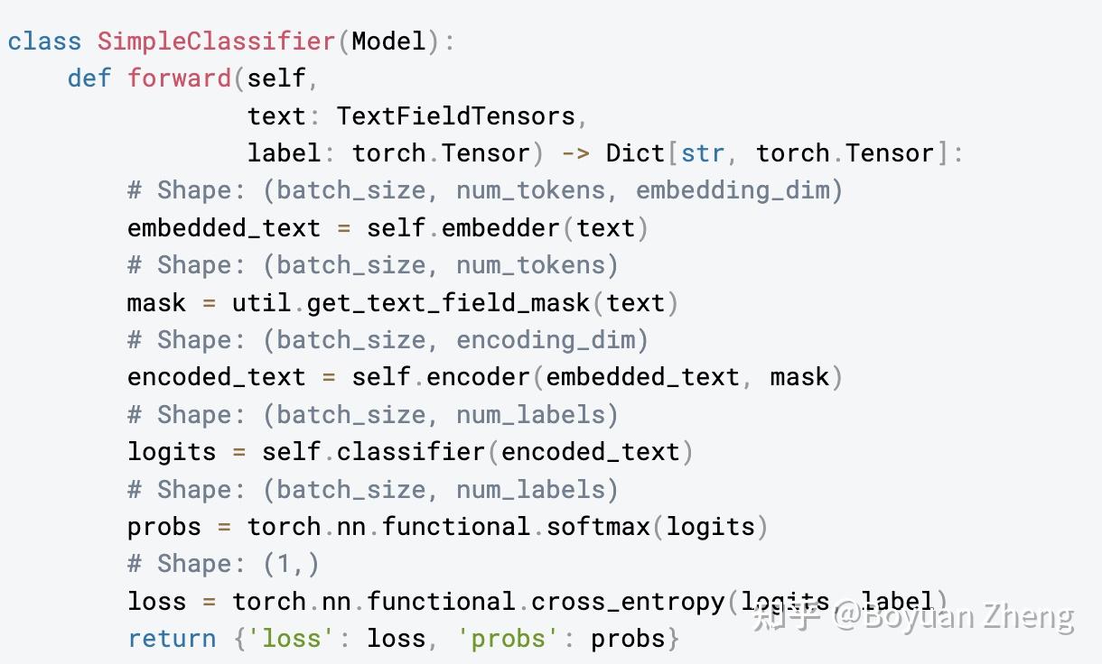 AllenNLP Tutorial 3-Model 1(forward, Evaluation, Metrics) - 知乎