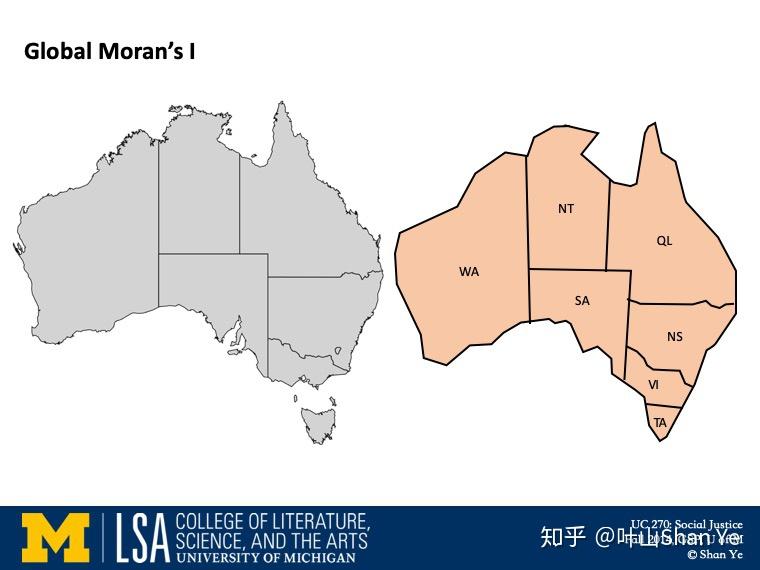 空间分析中的Moran's I和Geary's C两种检验方法之间有什么异同？ - 知乎
