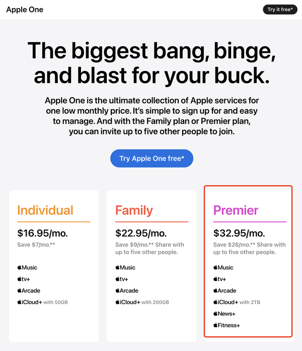 Apple One 订阅 & Apple One 家庭共享拼车方案【2023】 - 知乎