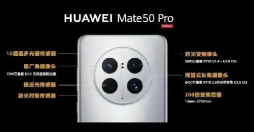 华为Mate50系列发布，支持北斗卫星通信，骁龙8+4G处理器，可变光圈， - 知乎