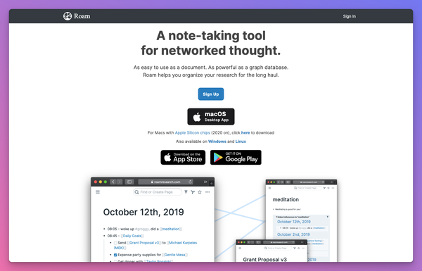 笔记软件 Roam Research 使用教程 & 学习资源汇总 - 知乎