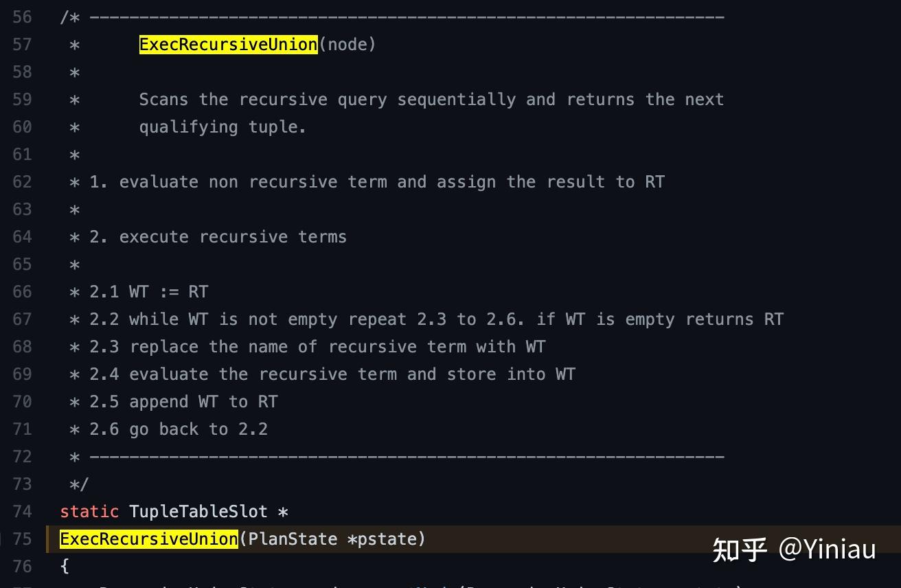 Postgres CTE recursive query 原理 - 知乎