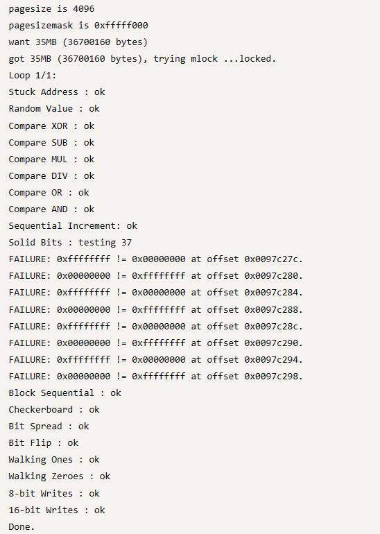 Memtester & Reliability - 知乎