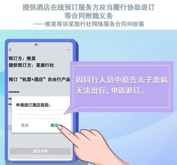 图解案例 提供酒店在线预订服务方应当履行协助退订等合同附随义务 知乎