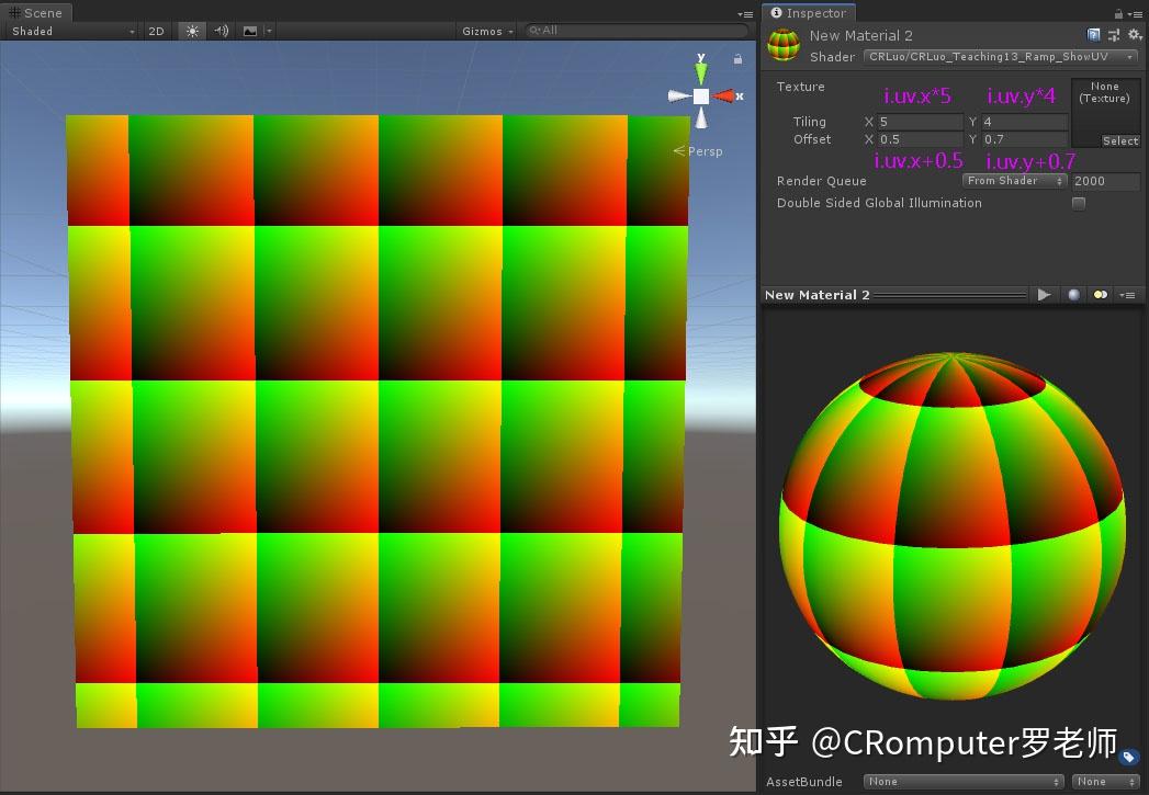 UnityShader 基础（10）-UV渐变-UV动画与过程调节 - 知乎