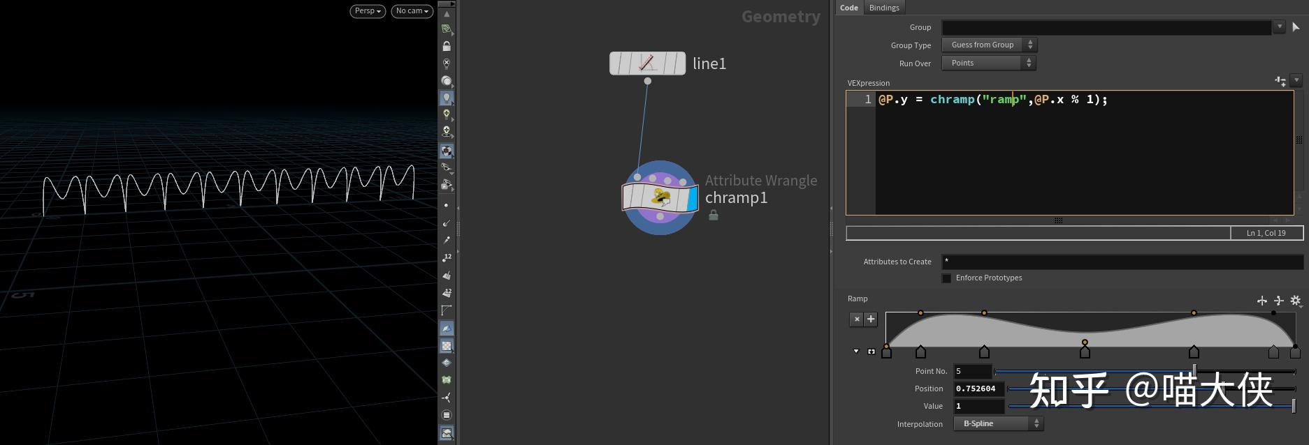 houdin19.5中的chramp函数变化 - 知乎