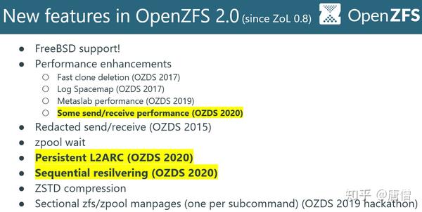 OpenZFS开源文件系统2.0+：持久化L2ARC读缓存、ZIL写缓存提速 - 知乎