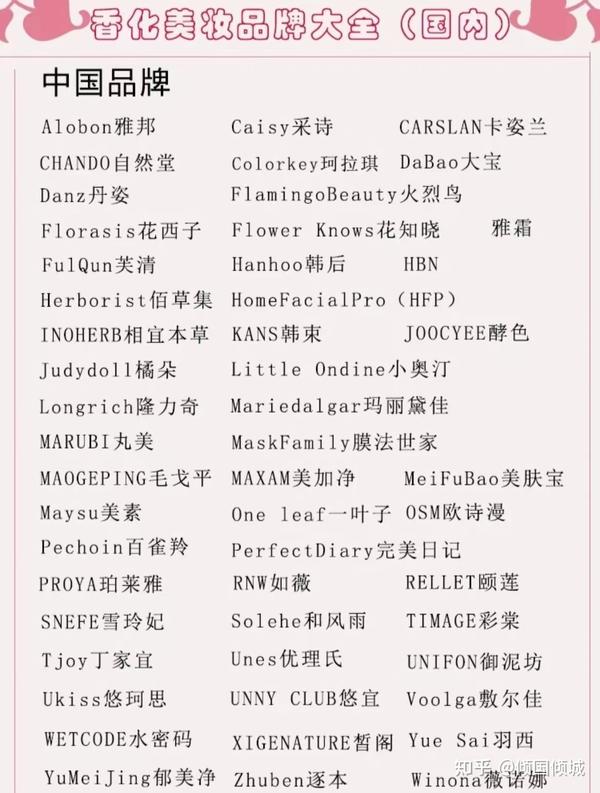女孩们必须了解的化妆品品牌大全,getget~ 知乎