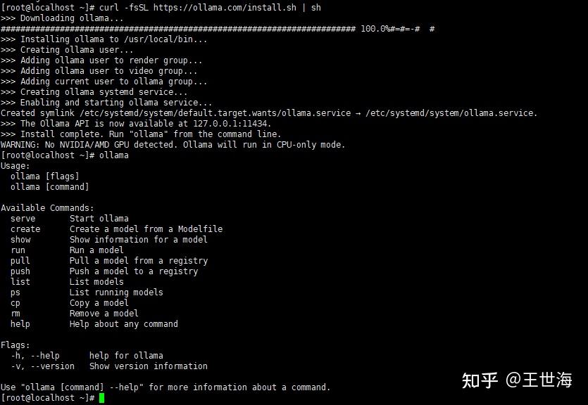Linux 安装ollama 管理本地LLM 集成dify web界面 - 知乎