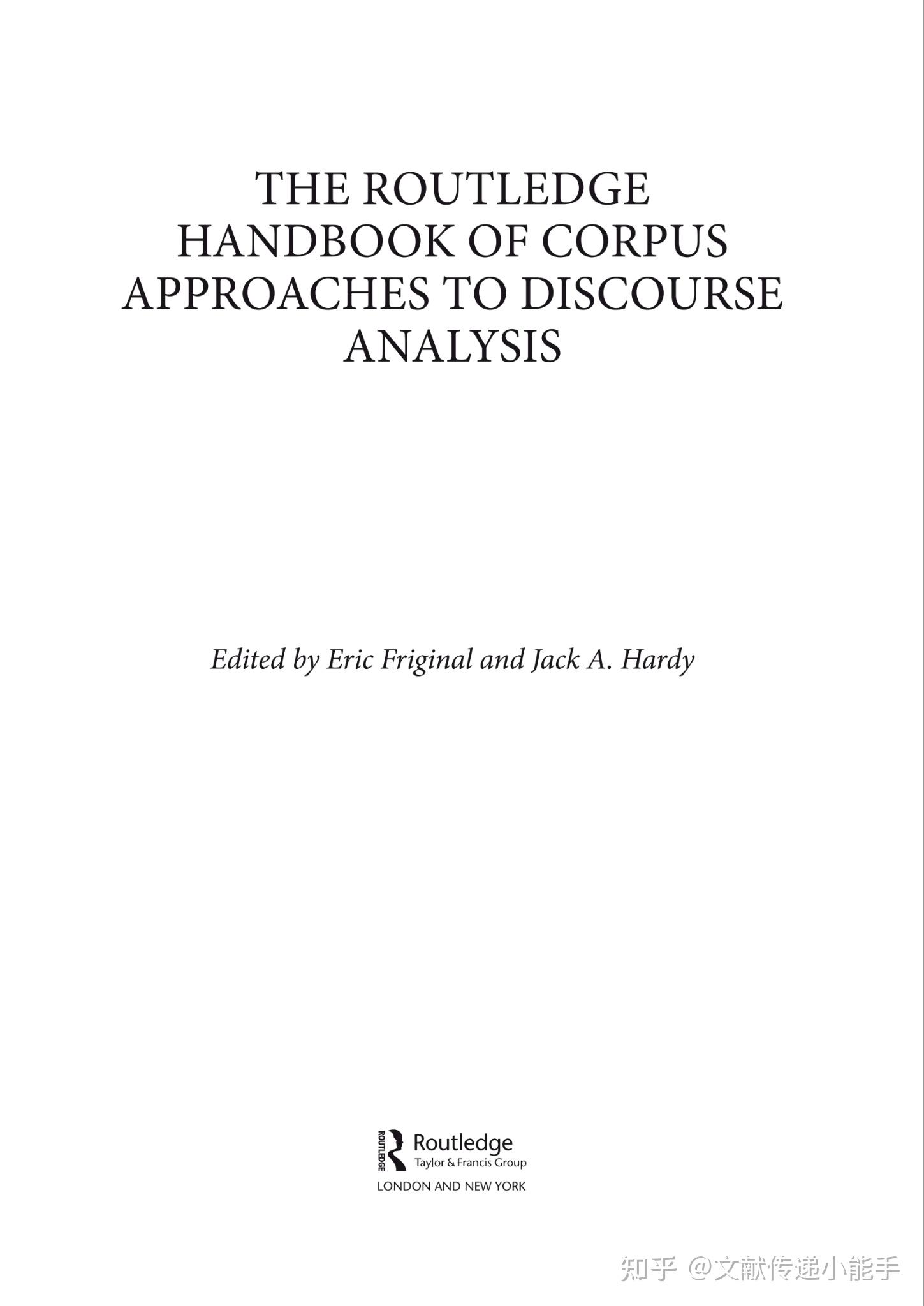 The Routledge Handbook Of Corpus Approaches To Discourse Analysis By