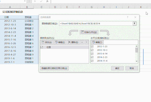 老板“吹牛”专用！用excel制作 里程碑图 知乎 