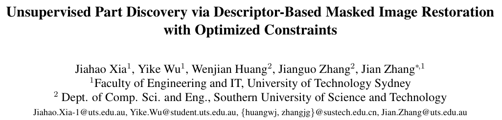 ICCV 2025 | MPAE: 首个适用于复杂场景的无监督子部件分割的新范式 - 知乎