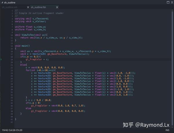 GameMaker Studio 2 2D描边Shader教程 - 知乎