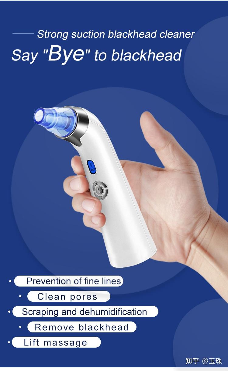 Electric blackhead meter facial pore cleaner to remove blackhead oil ...