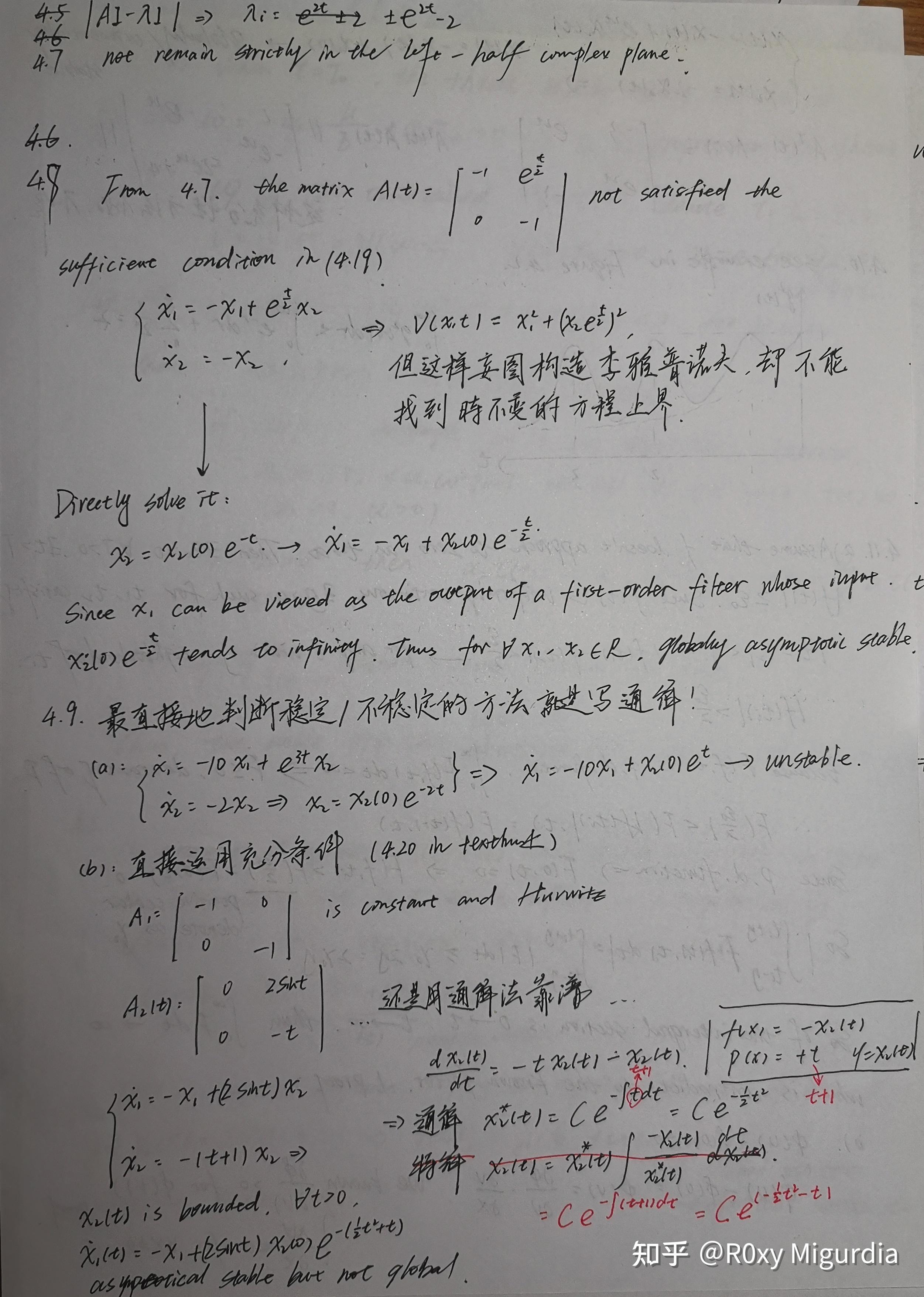 Solutions for Applied Nonlinear Control Chapter 4 Exercise. 应用非线性控制 课后答案 第四章（部分） - 知乎