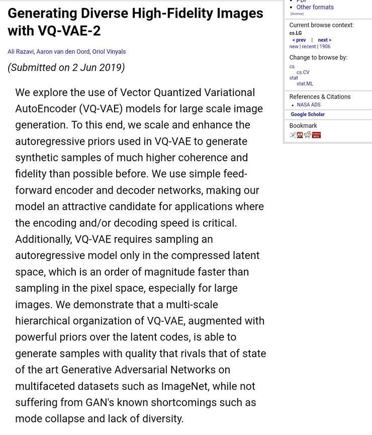 DeepMind 发布 VQVAE-2，图片生成效果超越 BigGAN - 知乎