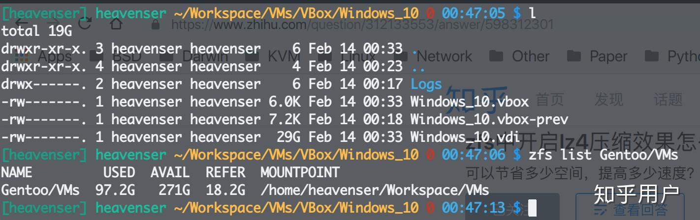 zfs中开启lz4压缩效果怎么样？ - 知乎