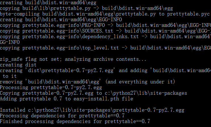 python 的 PreetyTable 的安装方法 - 知乎