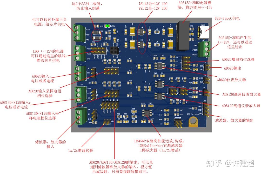 原创电路与PCB设计分享（五）：可配置仪表放大器与自制电流采样探头 - 知乎