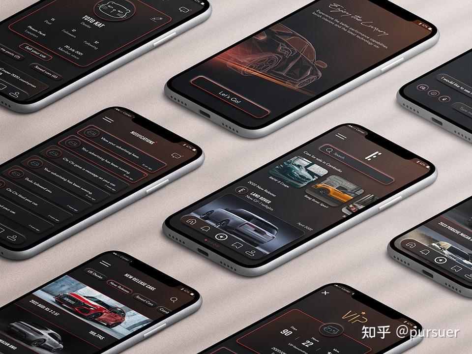 汽车APP界面设计案例分享！ - 知乎