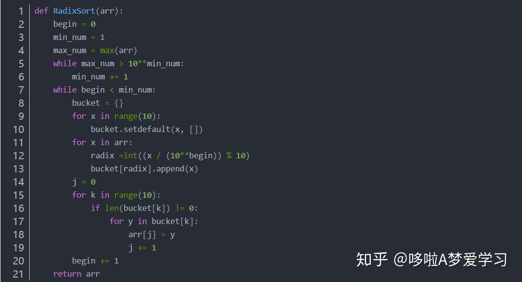 用python实现十大经典排序算法 插入、选择、快速、冒泡、归并、希尔、插入、桶、基数、计数 知乎
