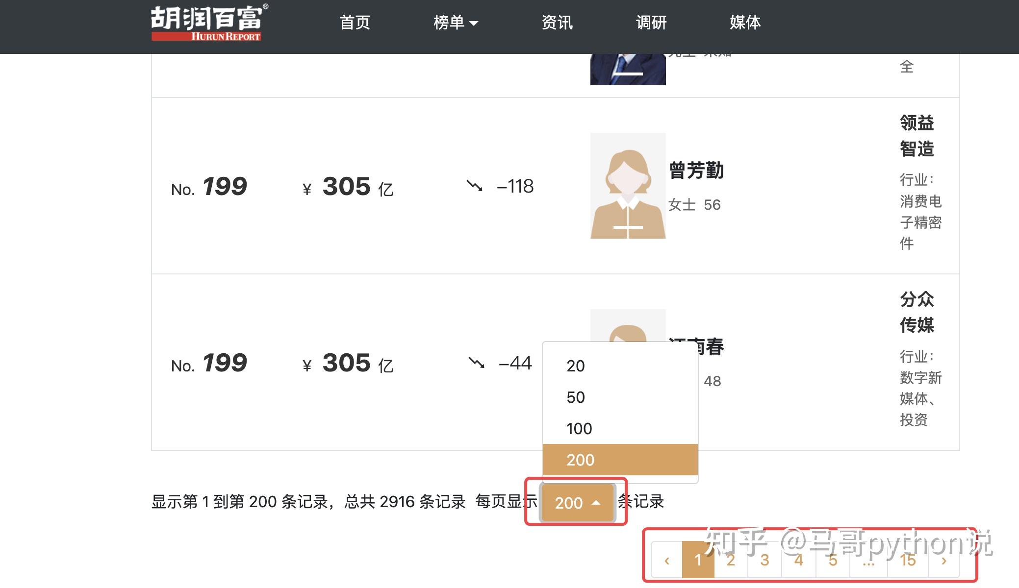 【爬虫数据分析数据可视化】python数据分析全流程《202x胡润百富榜》榜单数据！ 知乎 