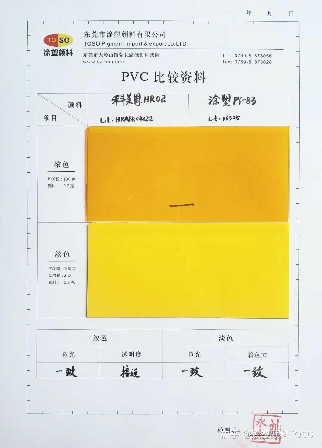 涂塑高品质 颜料黄83 PY-83黄对比科莱恩HR - 知乎