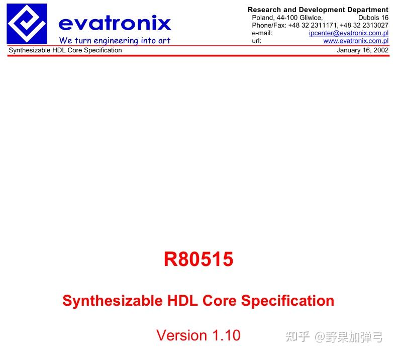 8051 IP-学习总结(持续更新) - 知乎